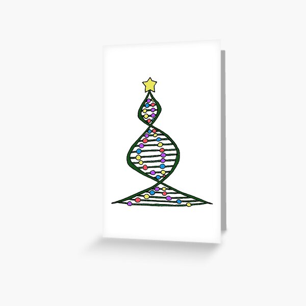 "DNA of a Christmas Tree" Greeting Card for Sale by rfmdesigns | Redbubble