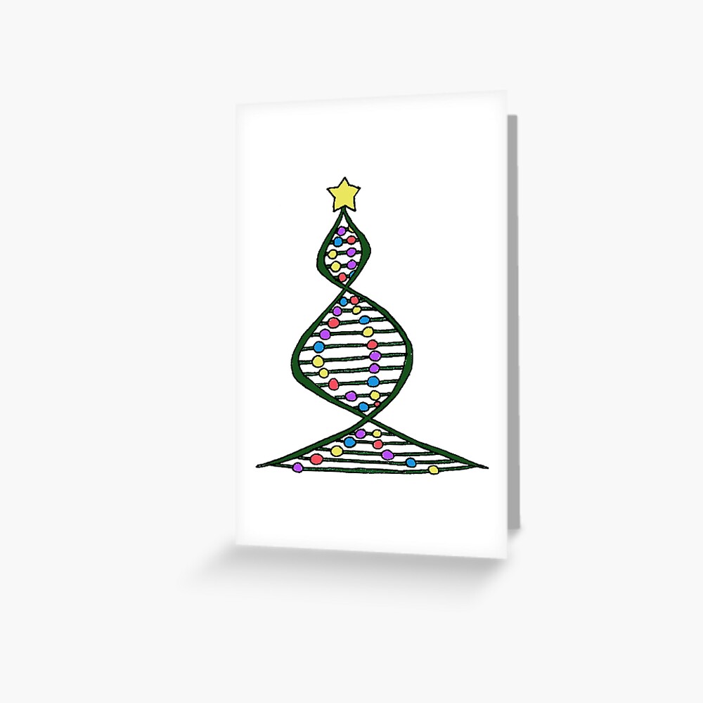 "DNA of a Christmas Tree" Greeting Card for Sale by rfmdesigns | Redbubble