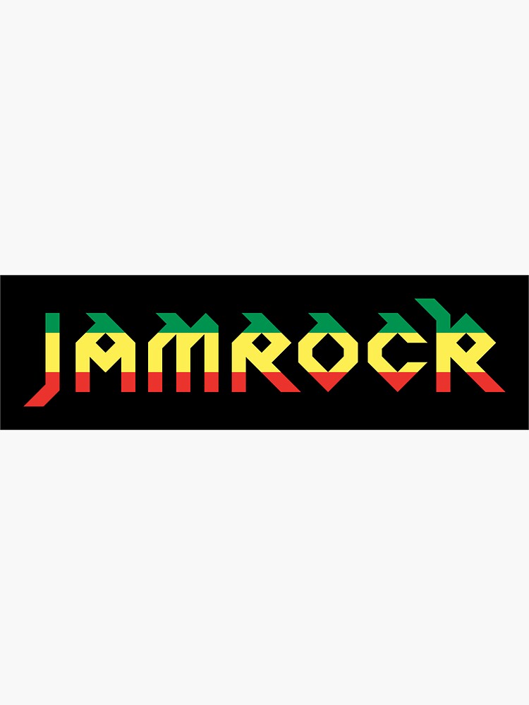 "Jamrock - Jamaica" Sticker for Sale by JamesShannon | Redbubble