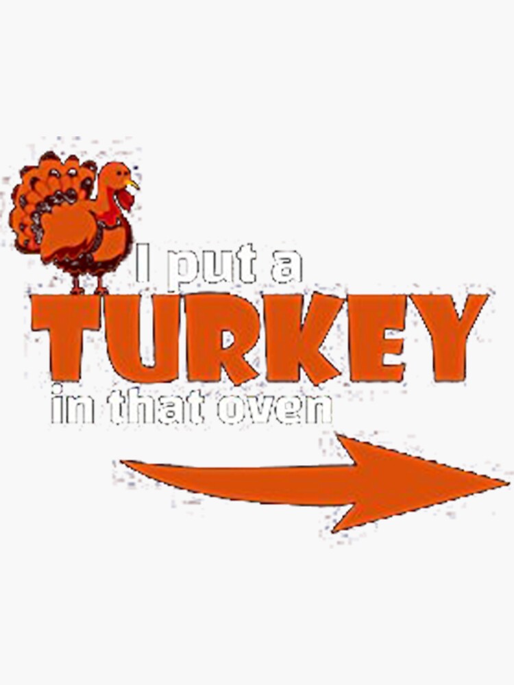 "Thanksgiving turkey expecting dad pregnant wife" Sticker for Sale by ...