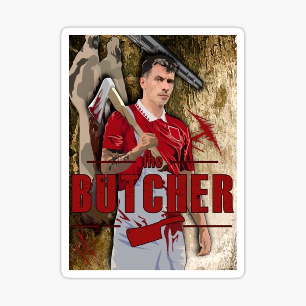 "Lisandro Martinez The Butcher" Sticker for Sale by Tnt5-design | Redbubble