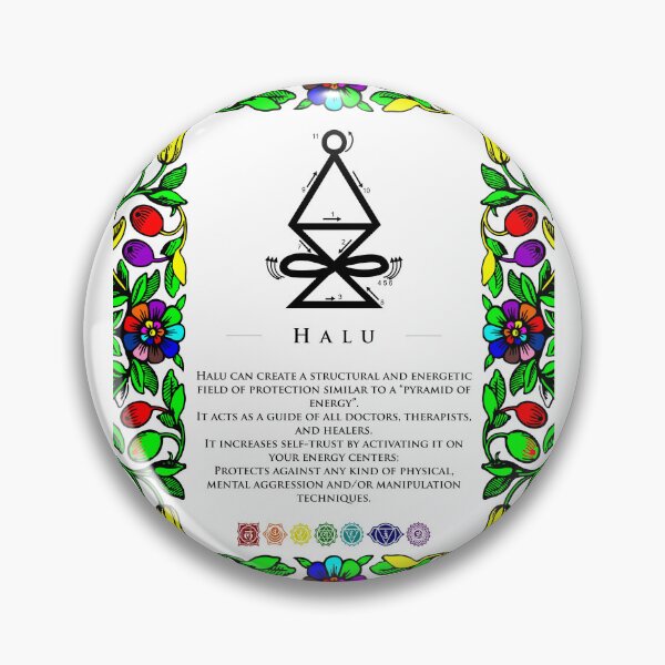 Chapa «Símbolo de Halu - Símbolo de Reiki Símbolo de curación de Karuna ...