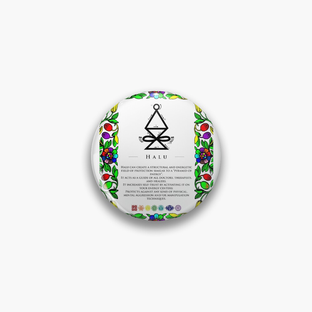 Chapa «Símbolo de Halu - Símbolo de Reiki Símbolo de curación de Karuna ...