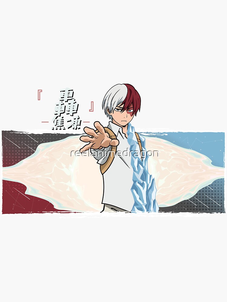 "Todoroki Shoto 1st Appearance Skyness | My Hero Academia" Sticker for ...