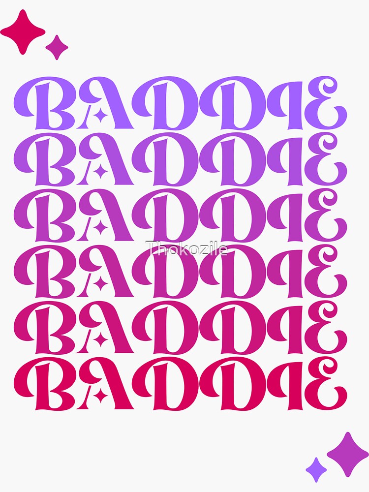"AESTHETIC BADDIE GRADIENT illustration " Sticker for Sale by Thokozile ...