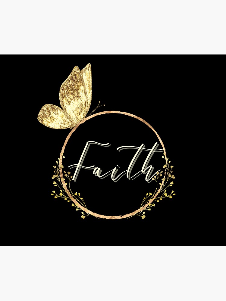"Faith gold" Sticker for Sale by Kareliaflores86 | Redbubble