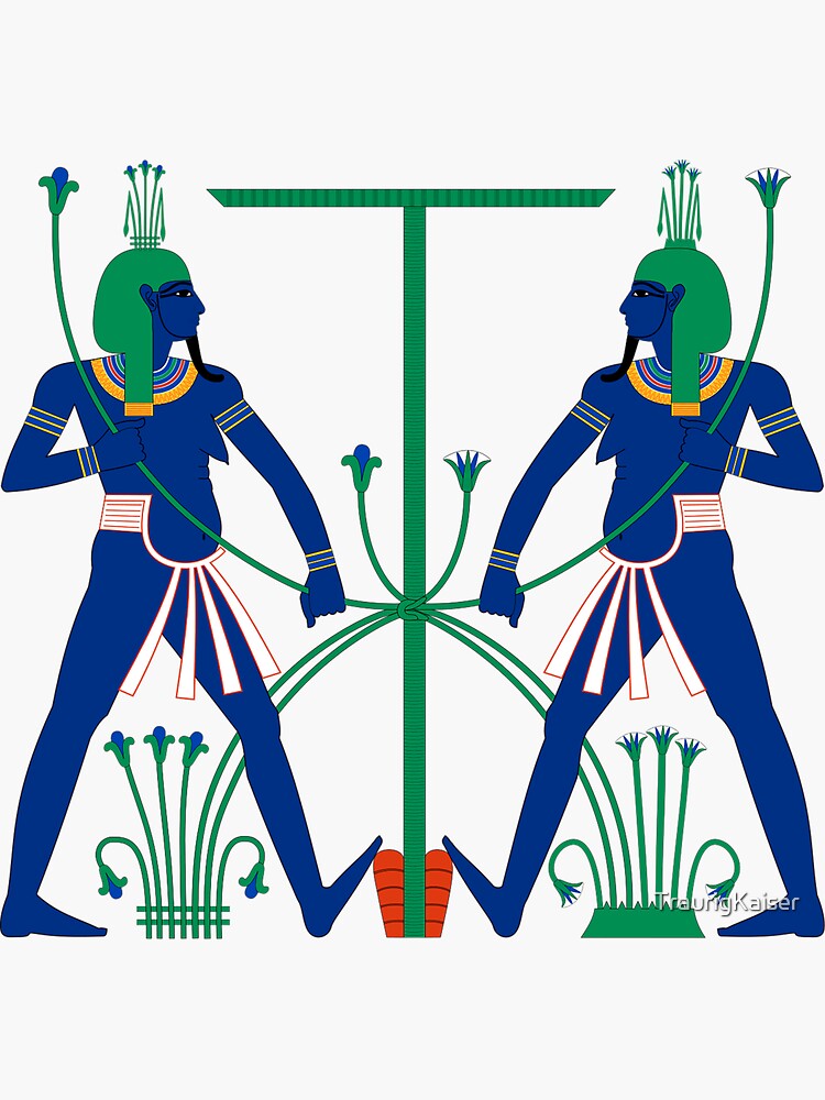 "Hapi - God of Nile" Sticker for Sale by TraurigKaiser | Redbubble