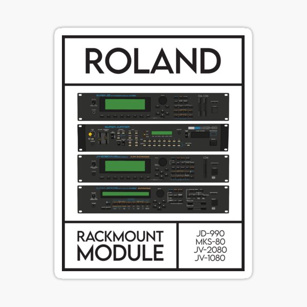 "Roland Rackmount Modules" Sticker for Sale by GoodnRich | Redbubble