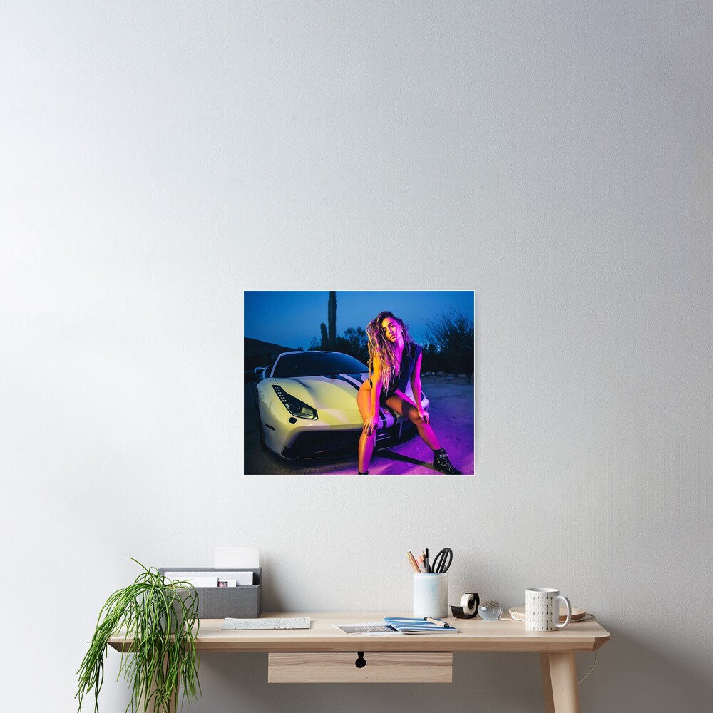 "car leaning Sommer Ray" Poster for Sale by loveling | Redbubble
