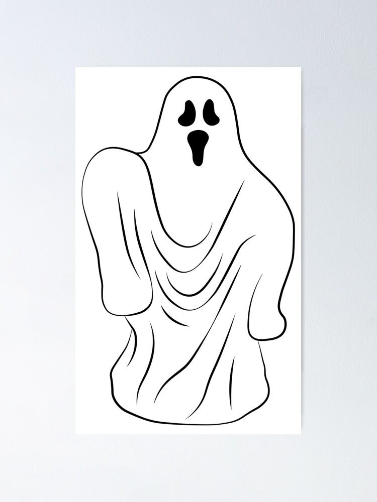 "Ghost Statue" Poster for Sale by Arkrite | Redbubble