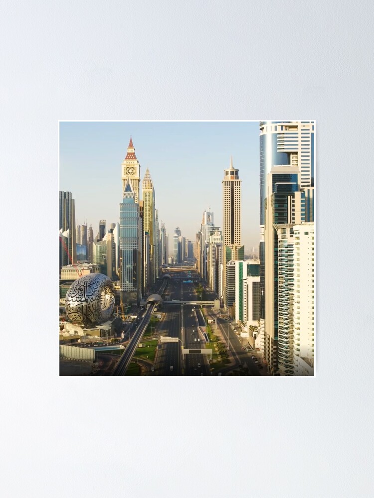 "United Arab Emirates Aerial View Poster, Printable" Poster for Sale by ...