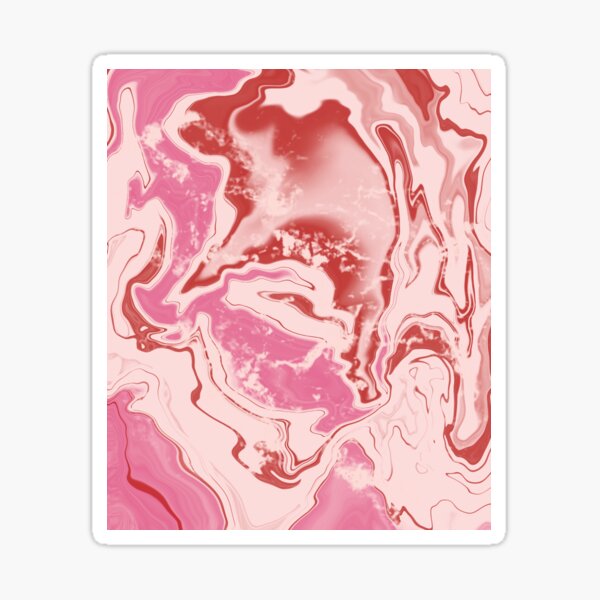"Pink Marble w/ Hot Pink" Sticker for Sale by MindedInc | Redbubble