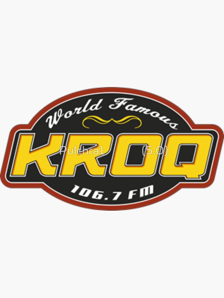 " KROQ" Sticker for Sale by pulchra1 | Redbubble
