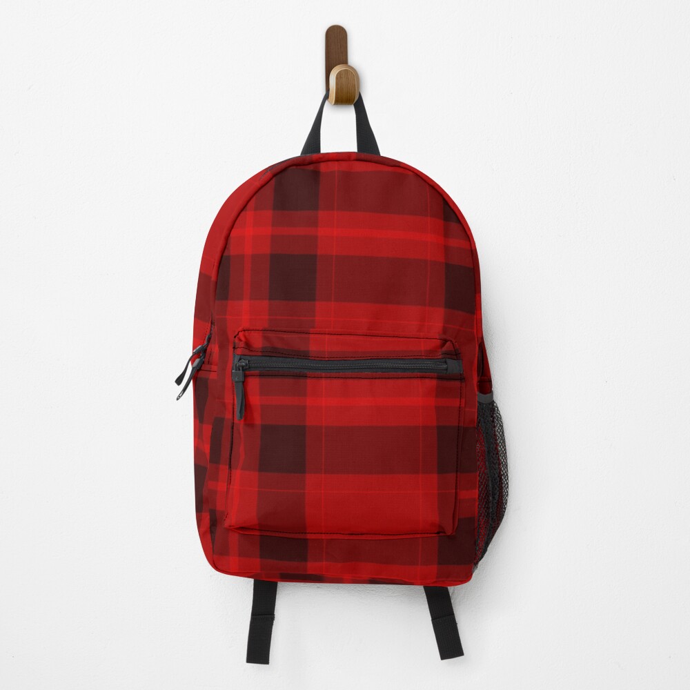 "Red Plaid patterns" Backpack for Sale by ElissarBlogs | Redbubble