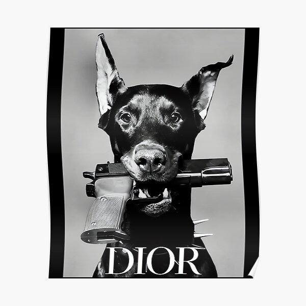 "Doberman Gun " Poster for Sale by balianedjae | Redbubble