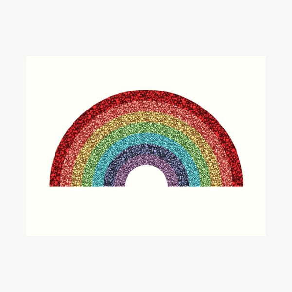 "Sparkly Glitter Rainbow" Art Print for Sale by Designs111 | Redbubble