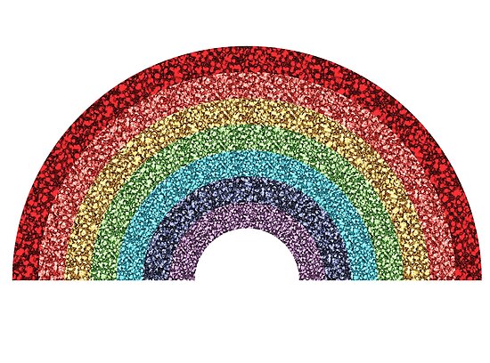 "Sparkly Glitter Rainbow" Poster by Designs111 | Redbubble