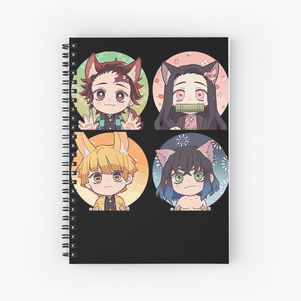 "Kimetsu No Yaiba Manga Demon Slayer Japan" Spiral Notebook for Sale by ...