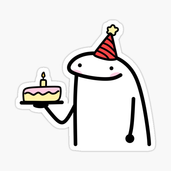 "Flork Birthday 2" Sticker for Sale by JenniferM98 | Redbubble