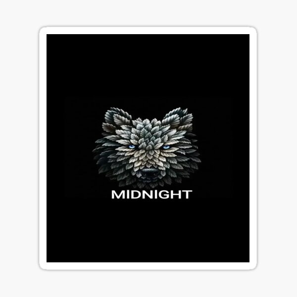 "MIDNIGHT" Sticker for Sale by chooseking | Redbubble