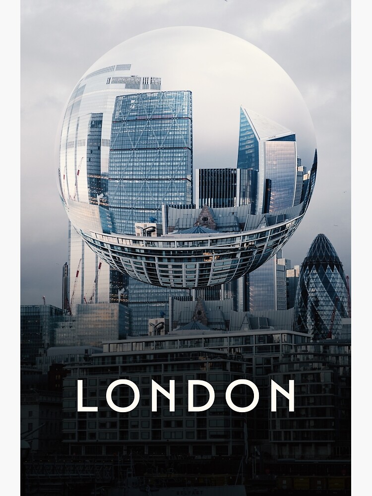 "London England, Crystal Orb Glass Ball" Poster for Sale by kawai-fox ...