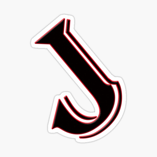 "Alphabet - J" Sticker for Sale by IndiFashion24 | Redbubble