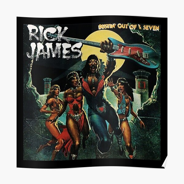 "Rick'James album cover best designs logo" Poster for Sale by mbarten1 ...
