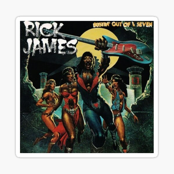 "Rick'James album cover best designs logo" Sticker for Sale by mbarten1 ...