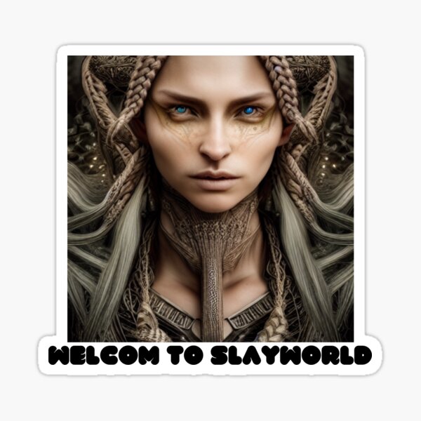 "WELCOME TO SLAYWORLD" Sticker for Sale by AcoDisign | Redbubble