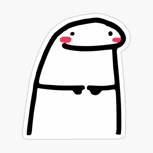 "Flork Shy" Sticker for Sale by JenniferM98 | Redbubble