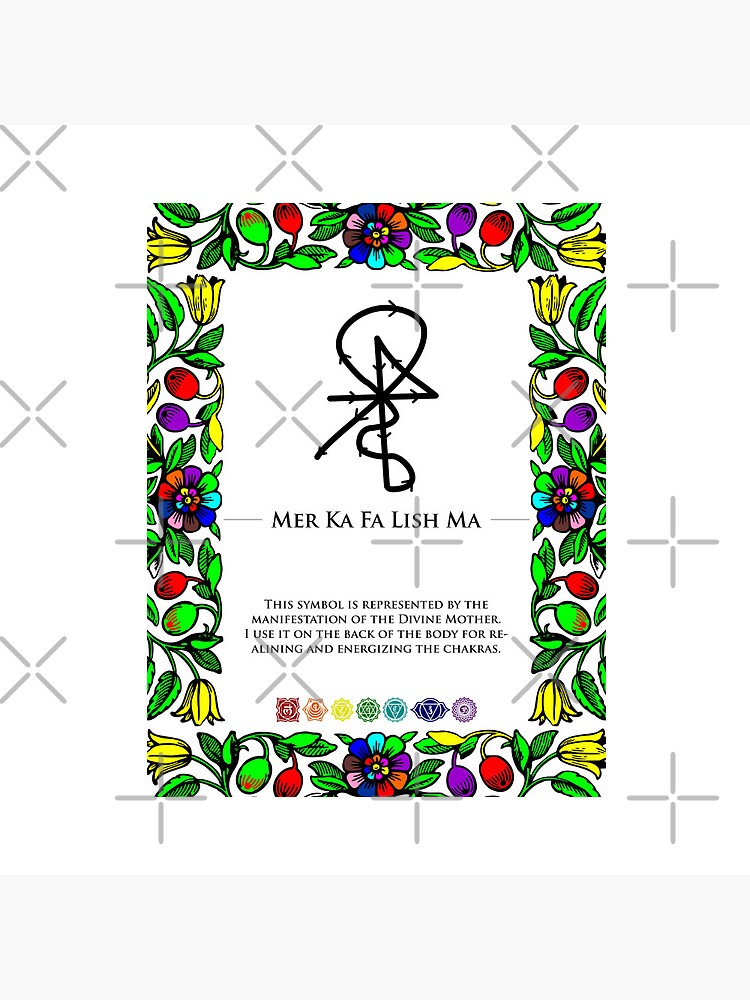 Chapa «Símbolo de Mer Ka Fa Lish Ma - Símbolo de Reiki Símbolo de ...