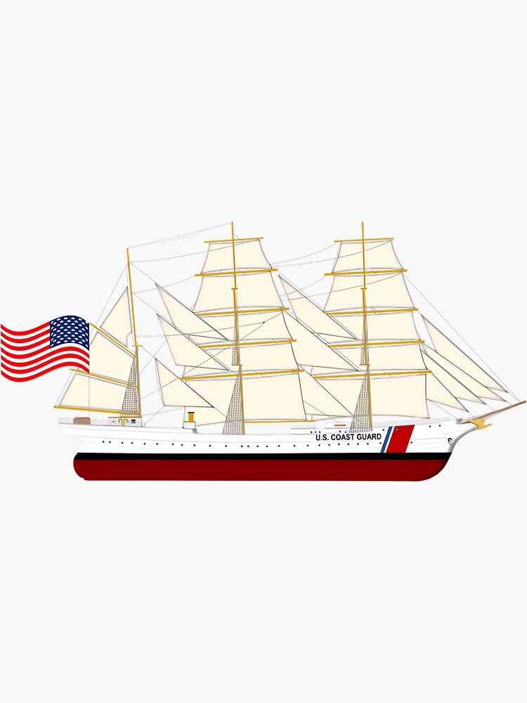 "Coast Guard Cutter Eagle " Sticker for Sale by rauedranix | Redbubble