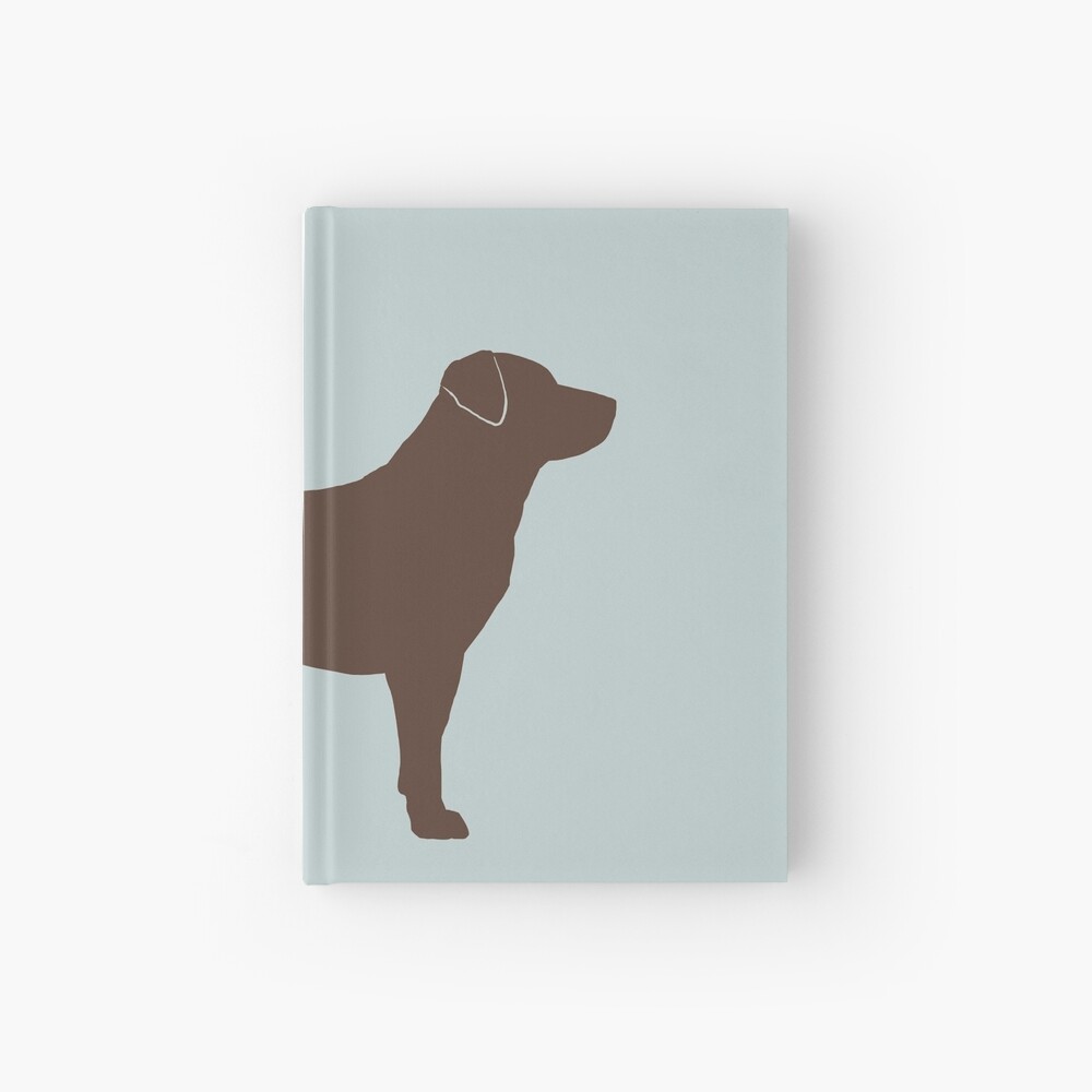 "Chocolate Labrador Retriever Silhouette(s)" Hardcover Journal for Sale ...
