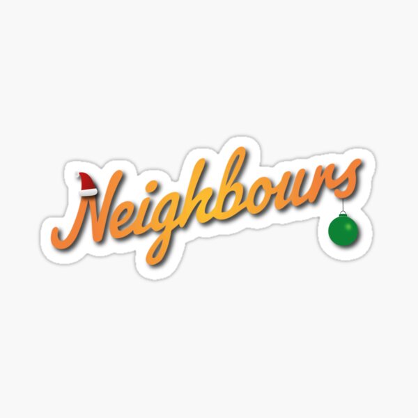 "Neighbours - Christmas" Sticker for Sale by GoodNeighbours | Redbubble