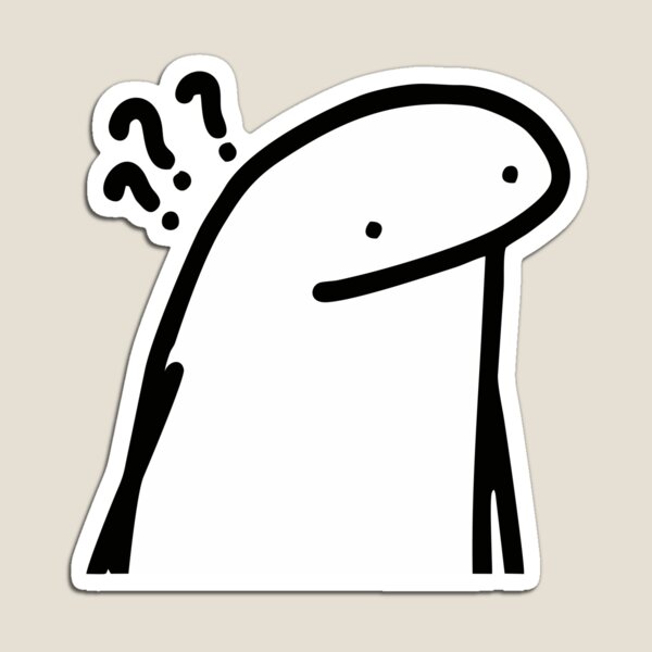"Flork Confused 2" Magnet for Sale by JenniferM98 | Redbubble