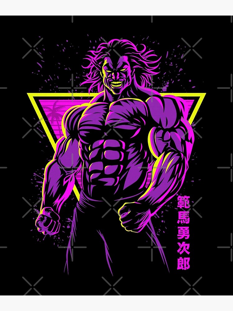"Hanma Yujiro" Poster for Sale by Supa4Cases | Redbubble