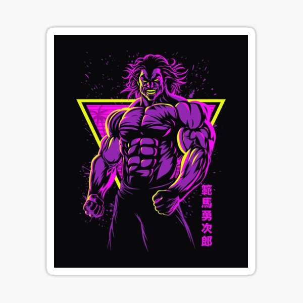 "Hanma Yujiro" Sticker for Sale by Supa4Cases | Redbubble