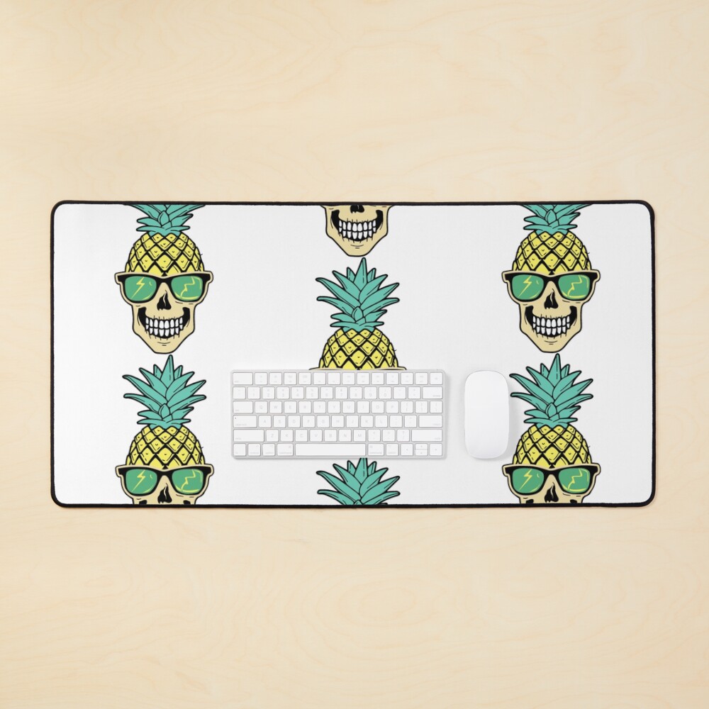 Pegatina for Sale con la obra «Piña en forma de calavera Camiseta ...