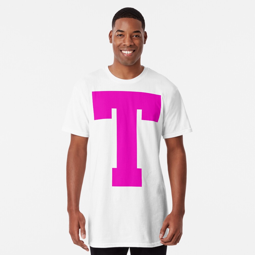 "Alphabet, Pink T, Sports letter T" Sticker for Sale by TheCultStuff ...