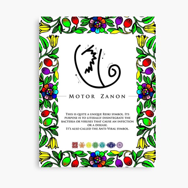 Lienzo «Símbolo de Motor Zanon - Símbolo de Reiki Símbolo de curación ...