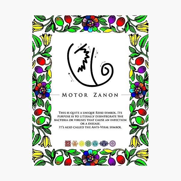 Lámina fotográfica «Símbolo de Motor Zanon - Símbolo de Reiki Símbolo ...