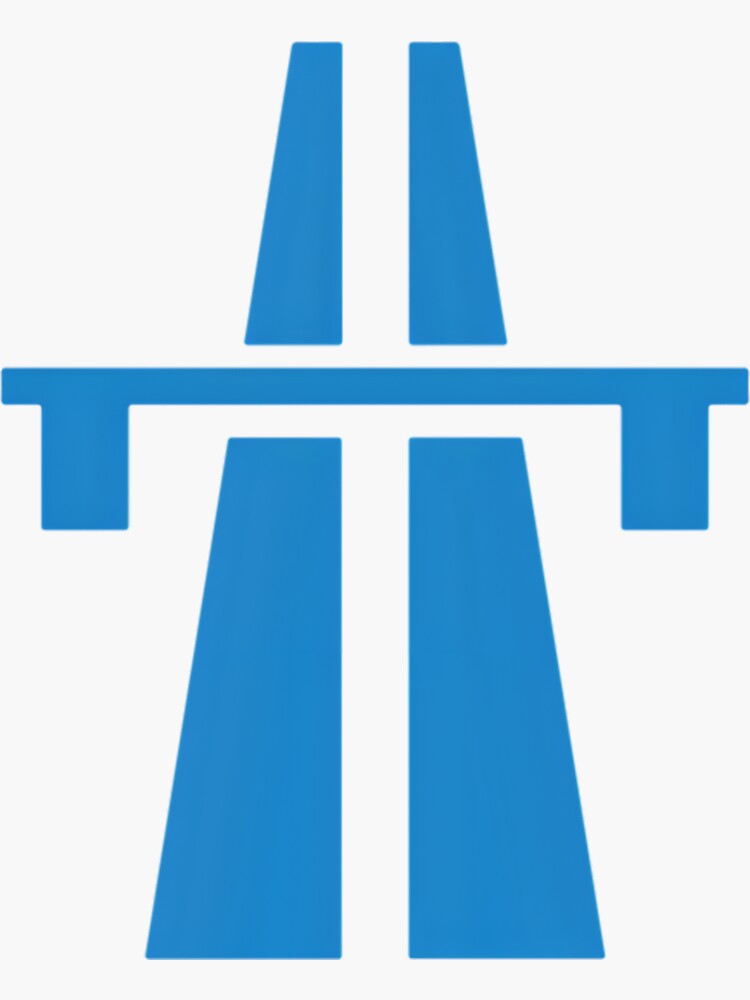 "Autobahn Essential " Sticker for Sale by minulabanou | Redbubble