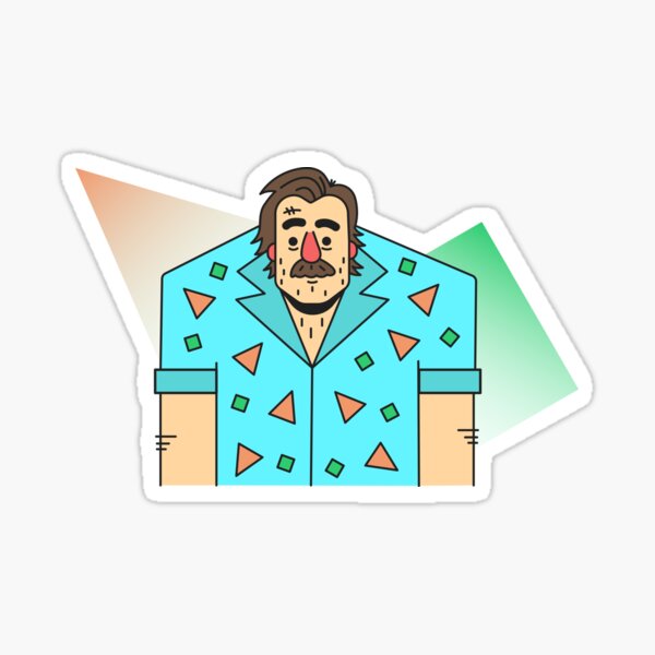 "Hopper 80's" Sticker for Sale by geekylilmonkey | Redbubble