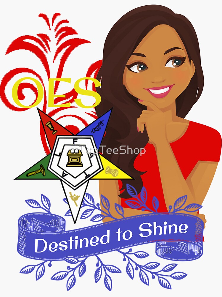 " OES Style Order Of The Eastern Star Logo Sistar " Sticker for Sale by ...