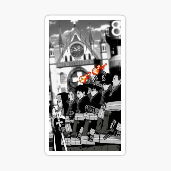 "Fire Force manga" Sticker for Sale by micheleatkinson | Redbubble