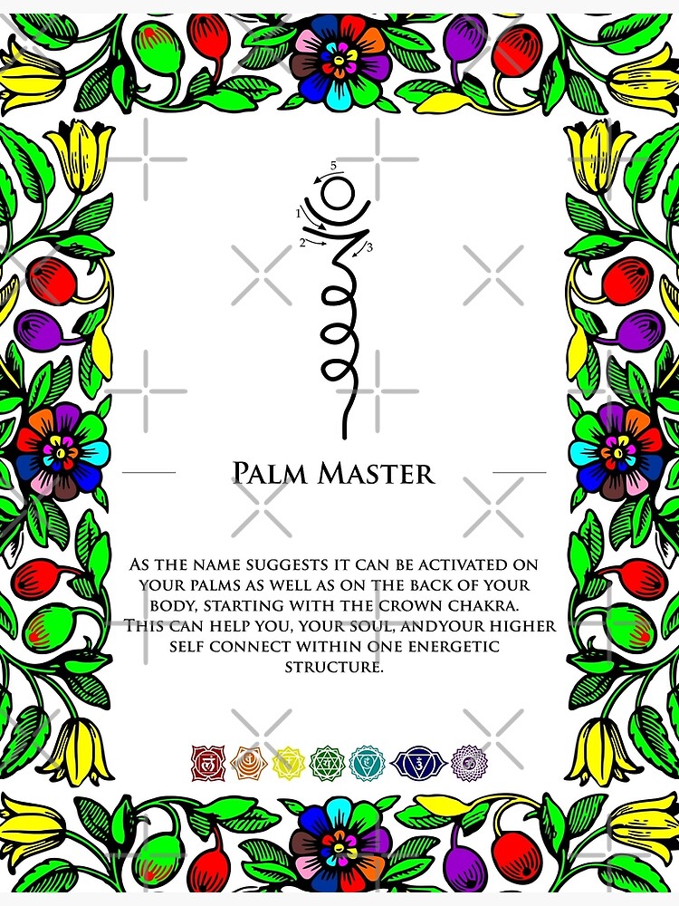 Póster «Símbolo de Palm Master - Símbolo de Reiki Símbolo de curación ...