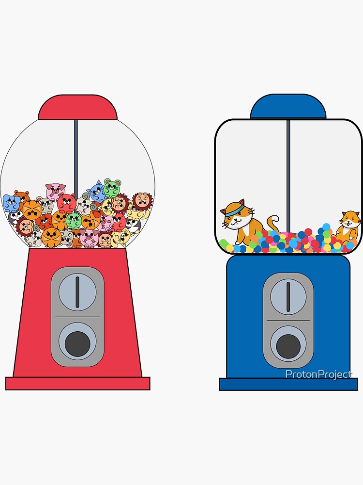 "The Gumball Machine Pack" Sticker for Sale by ProtonProject | Redbubble