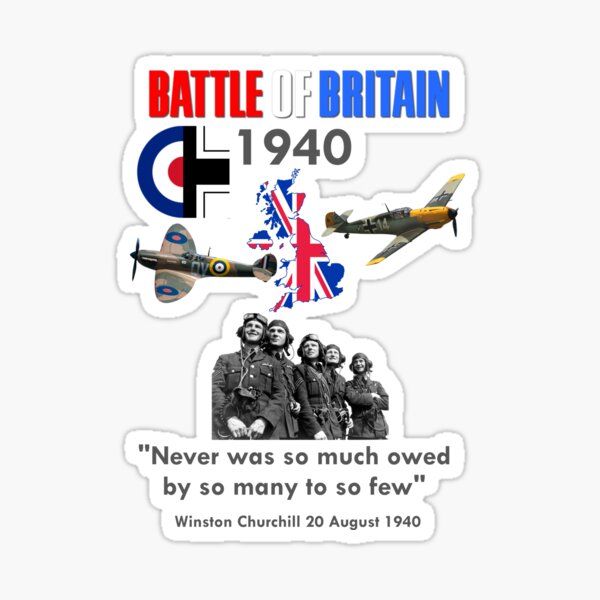 "Battle of Britain 1940" Sticker for Sale by Digitalfred | Redbubble