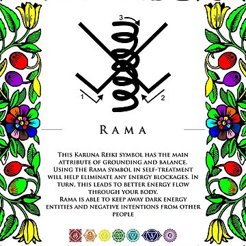 "Rama Symbol - Reiki Symbol Karuna Shamballa Healing Symbol" Poster for ...
