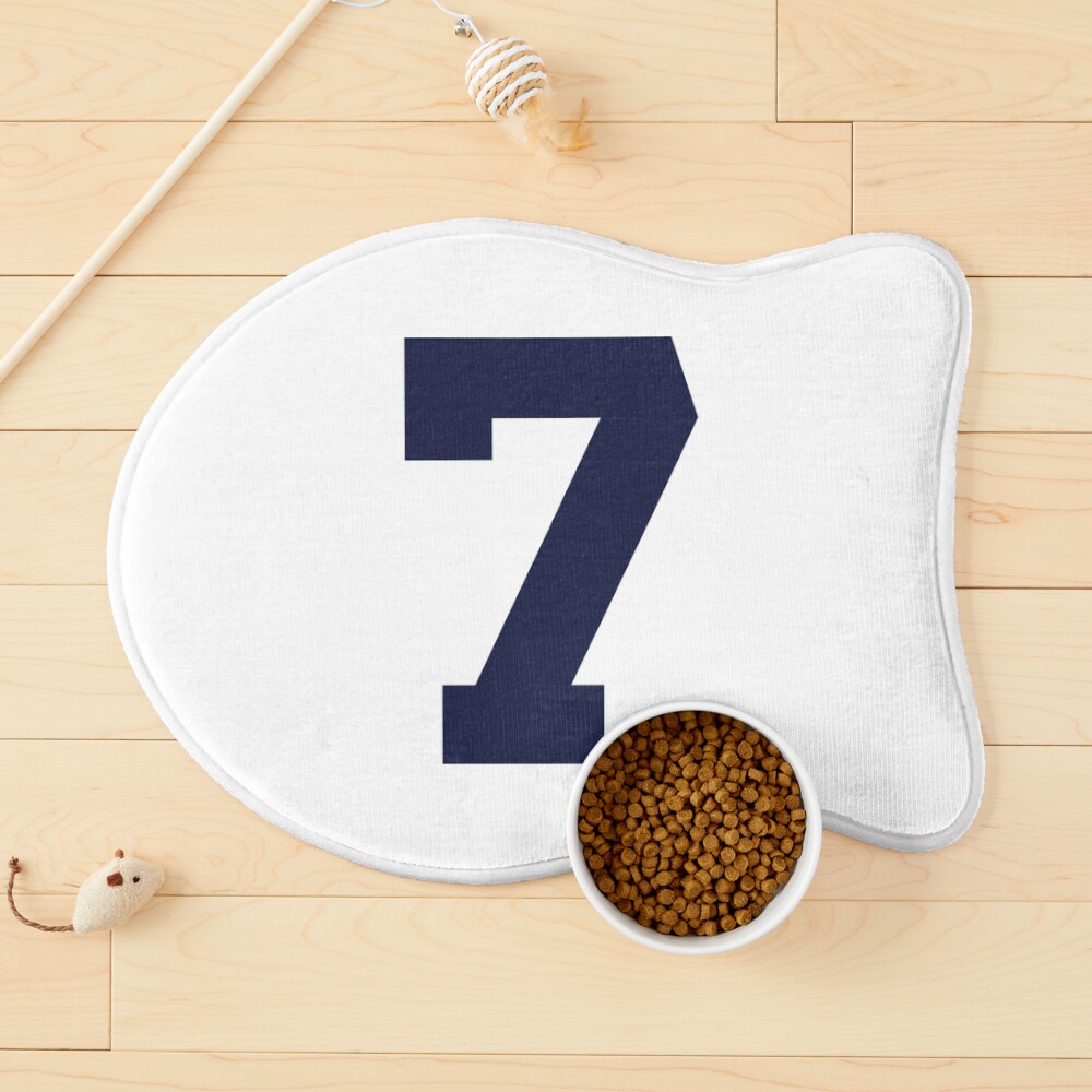 "Number 7, Marine blue seven, Sports number 7" Sticker for Sale by ...